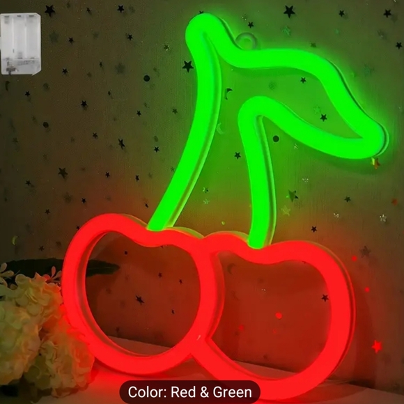 Wall Decor | New Led Neon Cherry Cherries Sign | Poshmark